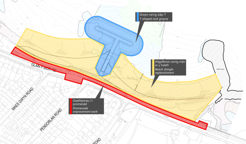 Work Begins on Penrhyn Bay Coastal Defences