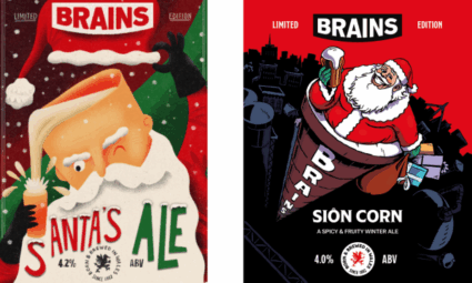 Brains Brewery Commissions Welsh Artists for Christmas Ale Pump Designs