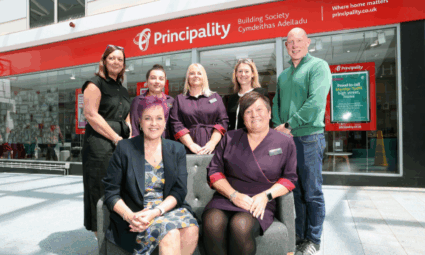 Dawn Bowden MS Visits Principality Building Society's Merthyr Tydfil Branch