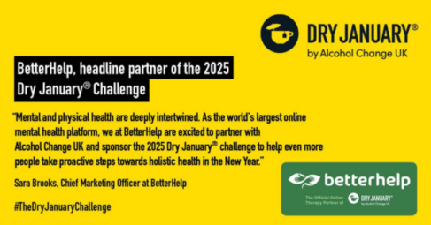 BetterHelp Becomes Headline Partner of the 2025 Dry January Challenge ...