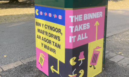 Cardiff Litter Bins Get Colourful Makeover to Tackle Waste